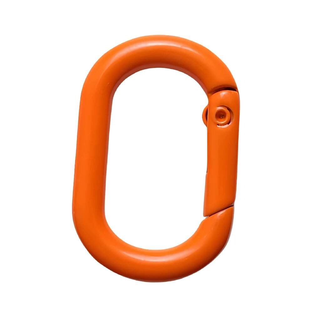 Металлические овальные кольца-карабины 5 шт. Оранжевый, 25 x 4.4mm, Orange