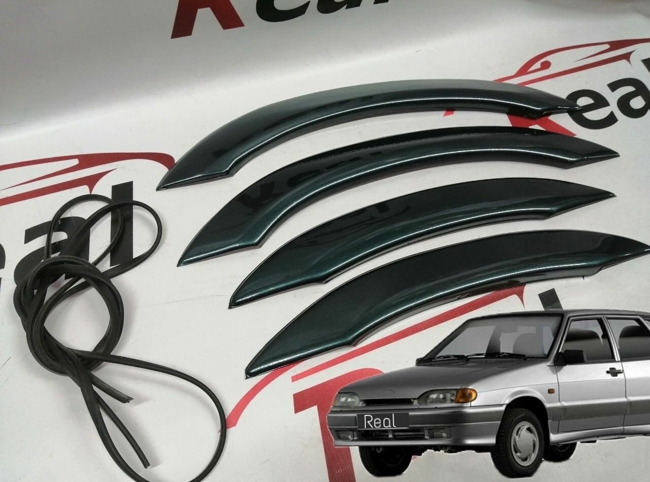 Накладки на арки 2113 2115 2114 комплект с уплотнителем №360 сочи (серо-зеленый )