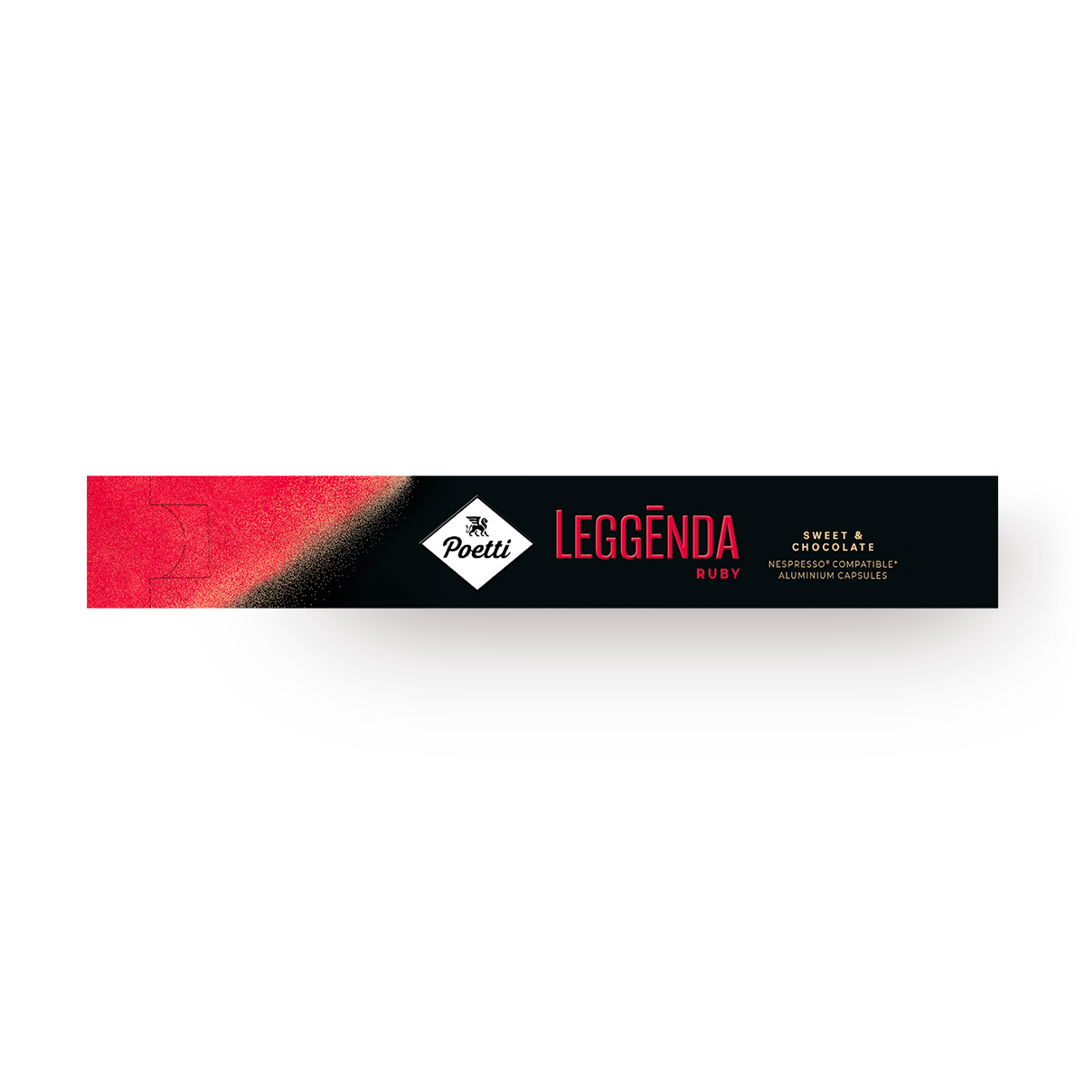 Кофе в капсулах Poetti "Leggenda Ruby", для Nespresso, 10 капсул, арабика, тёмная обжарка
