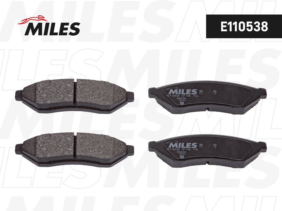 MILES Колодки тормозные задние (Смесь Semi-Metallic) CHEVROLET EPICA 05-/EVANDA 02-/MAGNUS 99- (TRW GDB3346) E110538