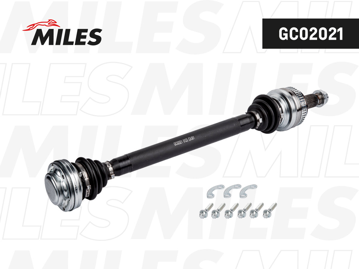 MILES Привод в сборе правый BMW E81/E87 1.6 04- (ABS) (GKN 304481) GC02021