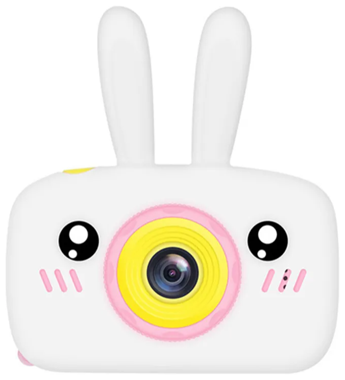 Детский фотоаппарат Зайчик / Детская камера / Видео камера / Фотоаппарат детский цифровой / Фотокамера / Мини камера / Видеокамера, белая