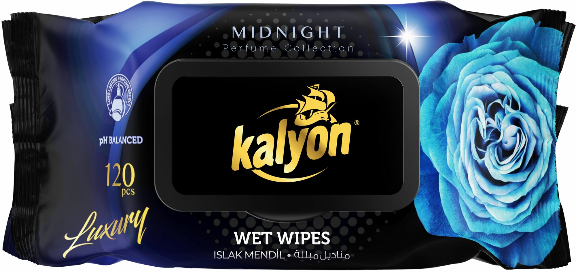 Влажные салфетки Kalyon Midnight, 120шт