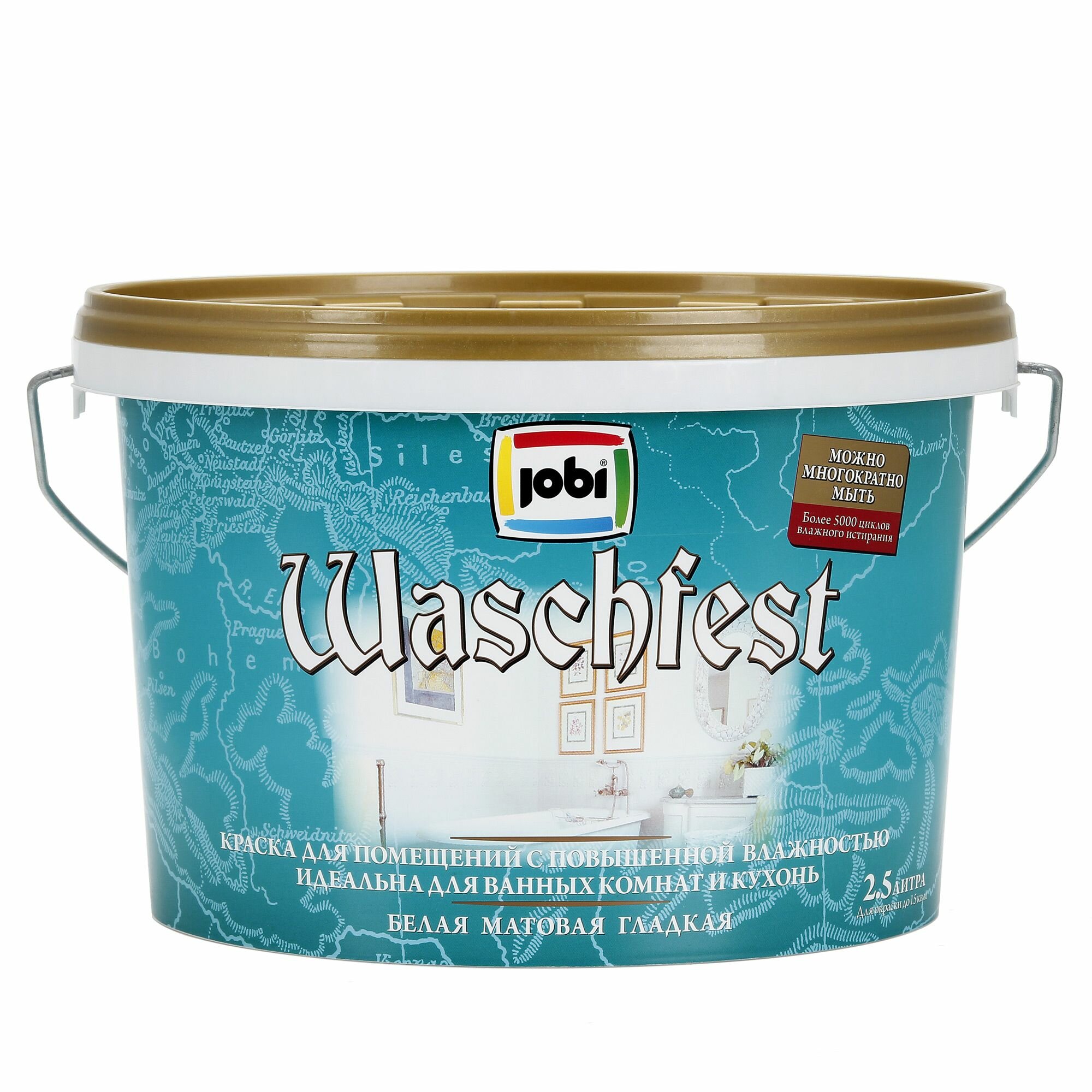 JOBI WASCHFEST Краска для ванных и кухонь 2,5 л