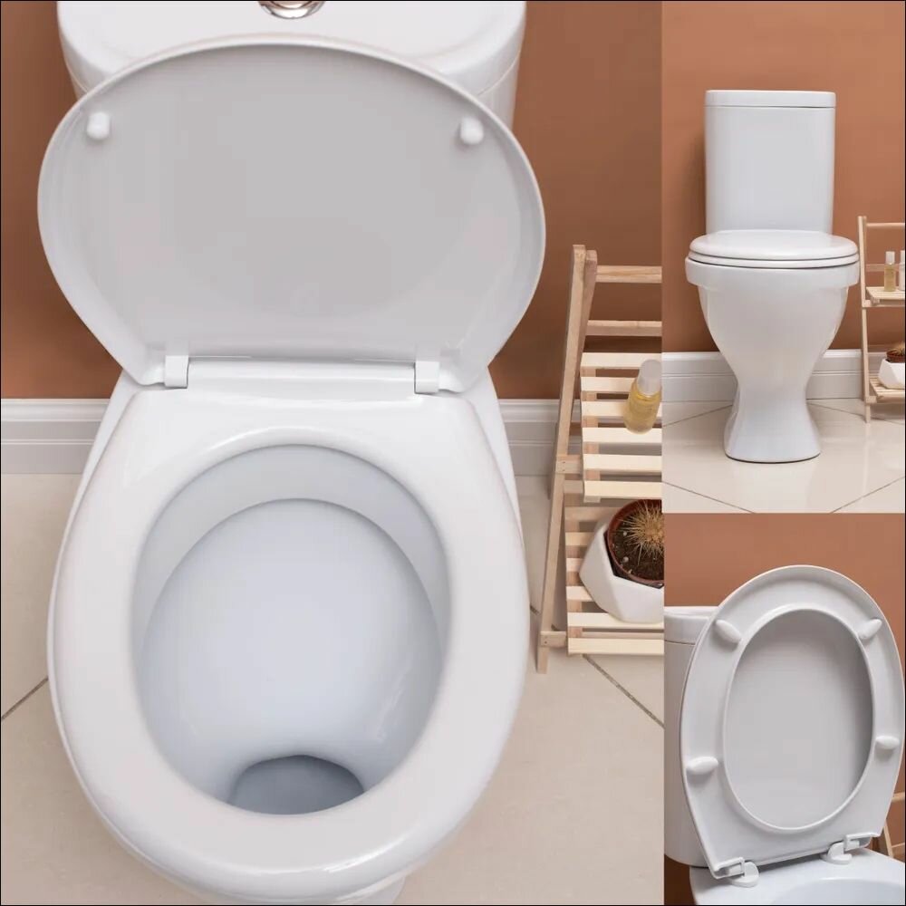 Сиденье для унитаза с крышкой универсальная стульчак туалета ободок тип U образное