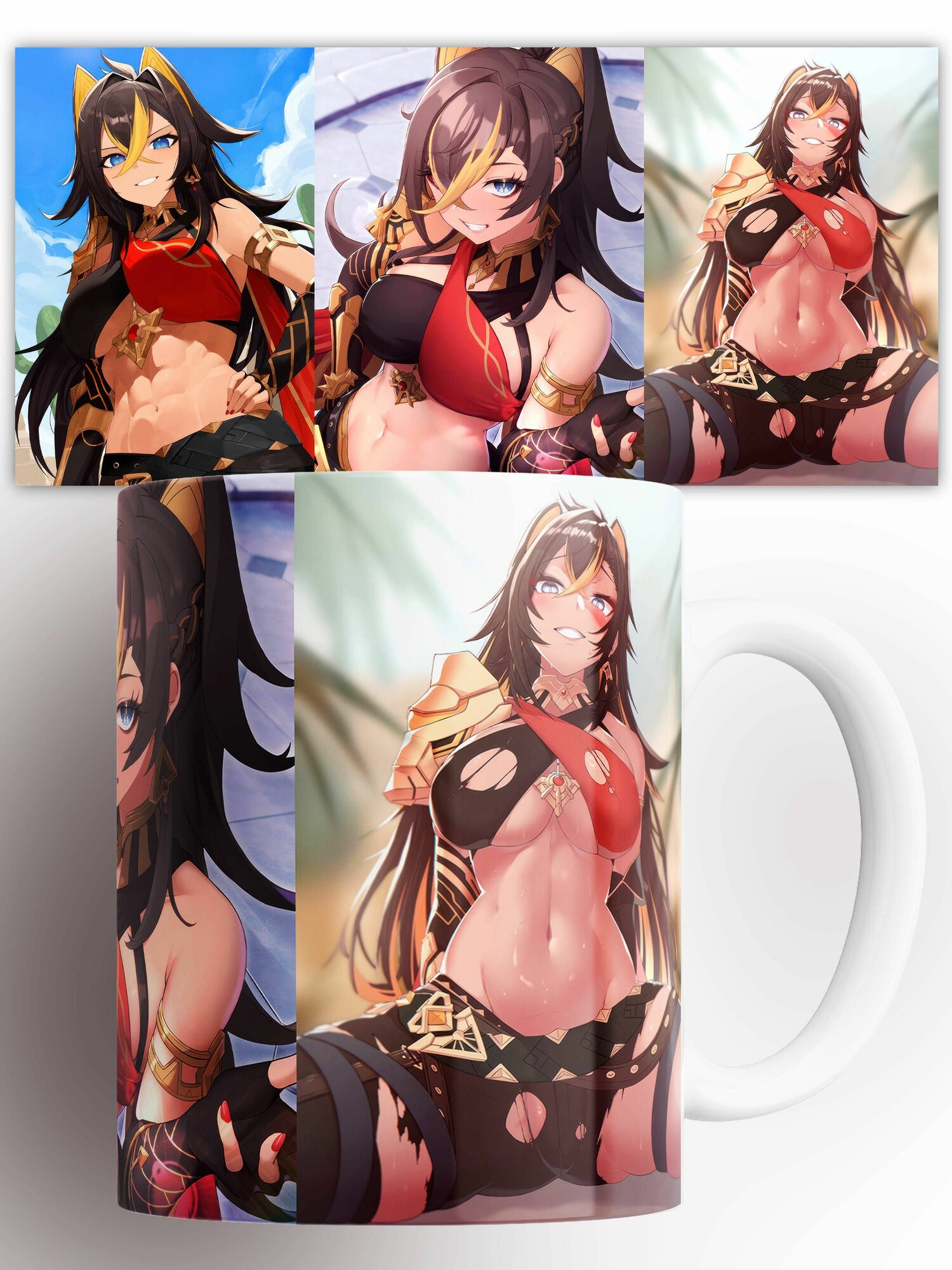 Кружка с принтом Геншин Импакт Дехья 330мл