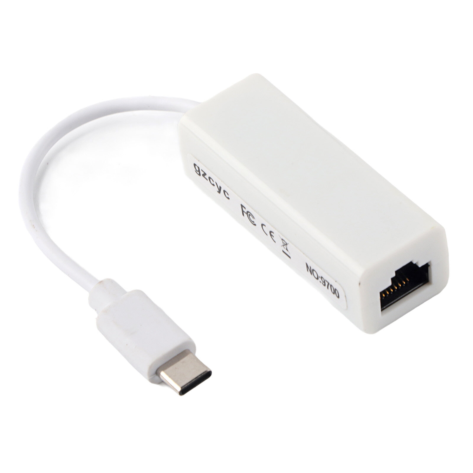 Адаптер Ethernet USB 3.1 Type C - RJ45, сетевой преобразователь LAN 100 Мбит/с для ноутбуков MacBook USB-C, совместимый с Windows и Mac