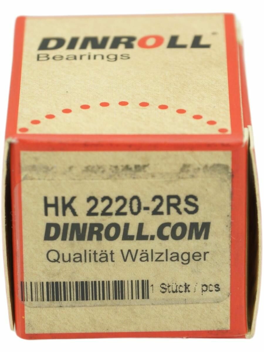 Подшипник игольчатый HK2220-2RS Dinroll (22x28x20 мм), с уплотнениями — фото 1