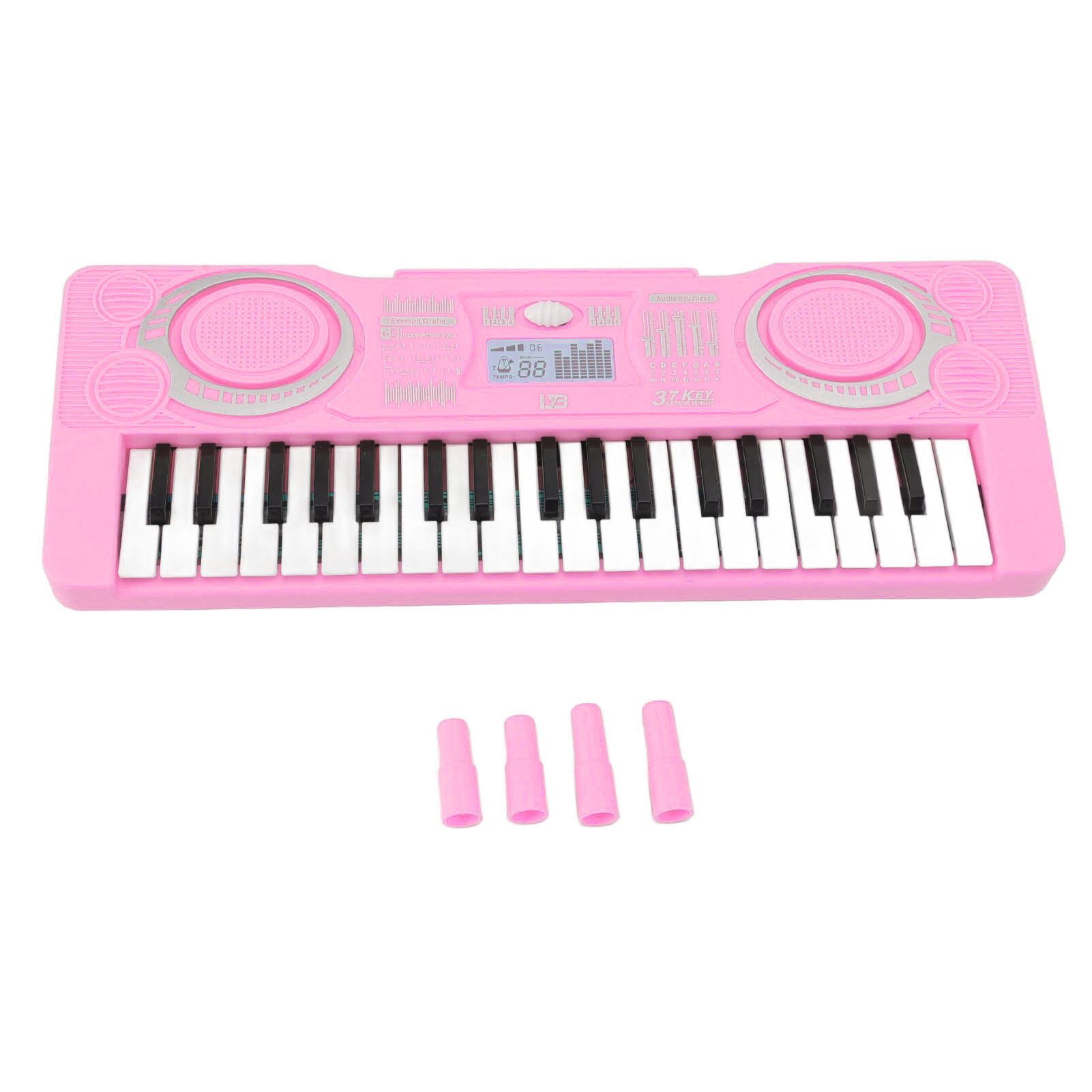Kid Keyboard Piano Toy 37 Keys Improve Hand Eye Coordination Music Educational Instrument Pink