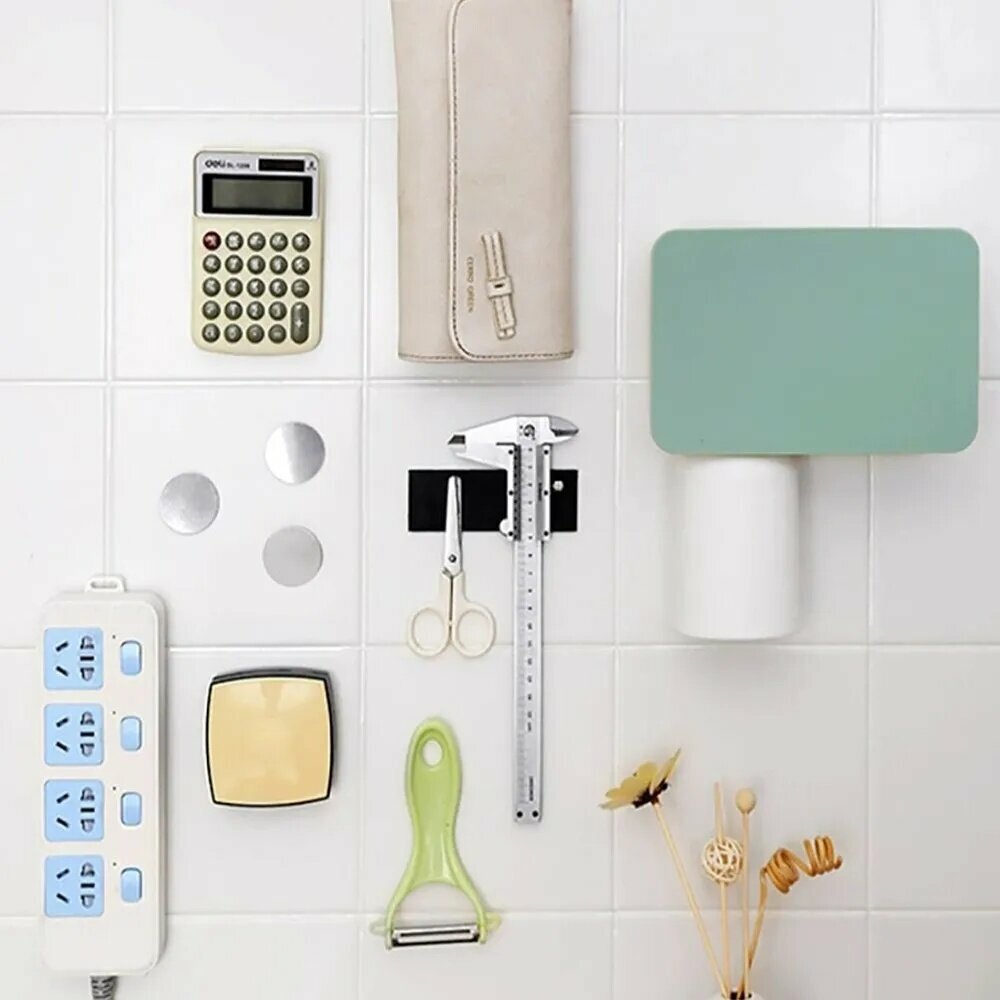 Магнитные Ленты, Используемые В Домашних Условиях, Набор Из 1 (2 Ленты + 4 Пластины), Применяемые Для Diy Проектов