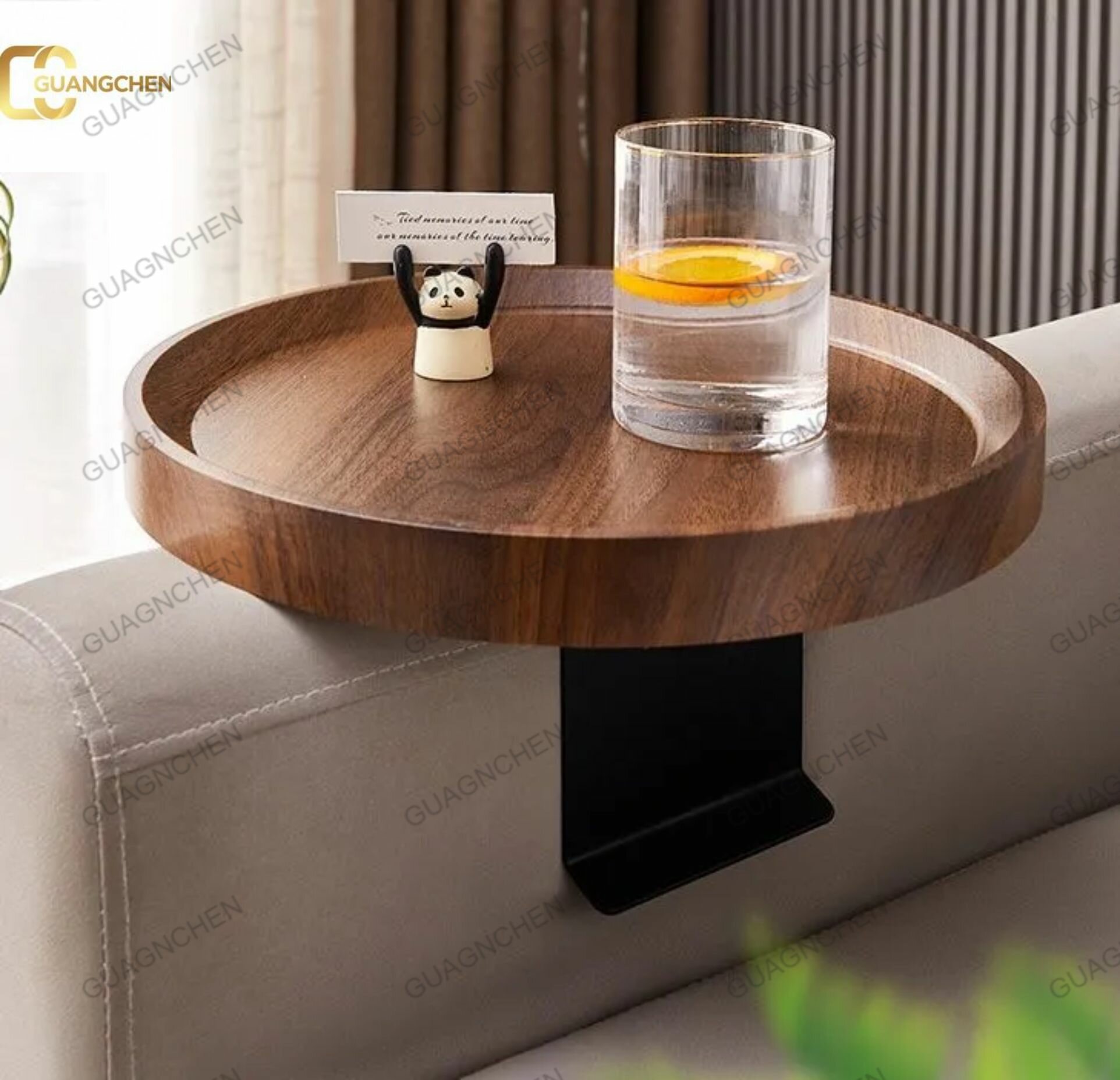 Полка Настольная Прямая, 30х30х11 см, 1 шт. Подставка для подносов на подлокотниках дивана