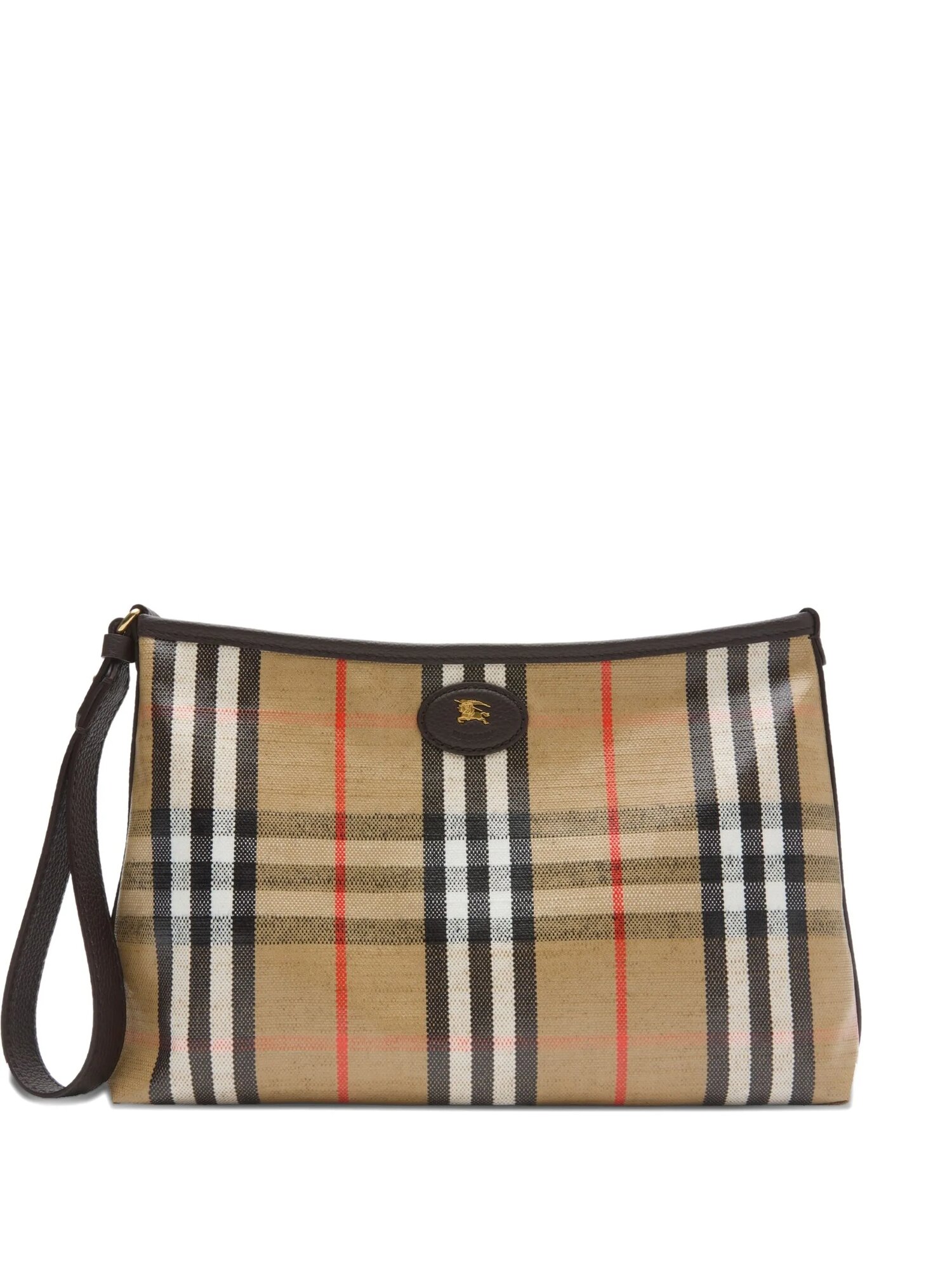 Сумка Check leather highlands clutch bag