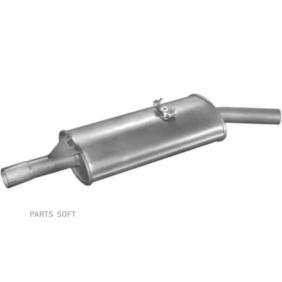 Глушитель задн часть VW: PASSAT 81-88, PASSAT Variant 81-88, PASSAT седан 85-88, SANTANA 81-84 от официального дистрибьютора, POLMOSTROW, артикул 3016