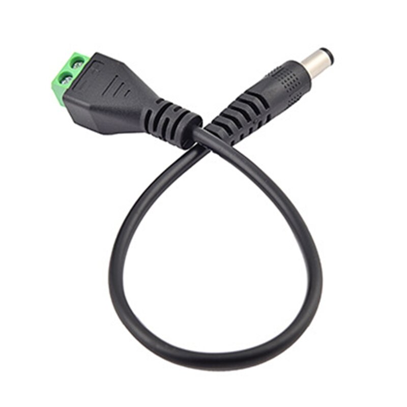 Штекерный Кабель Питания DC5.5x2.1 мм с Винтовыми Клеммами Для Светодиодных Лент Камер Видеонаблюдения 12 В/24 В Источник Питания Не Требует Припоя