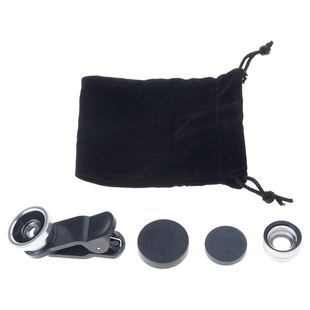 Зажимной объектив для большинства телефонов широкоугольный макро объектив рыбий глаз Портативный зажимной объектив