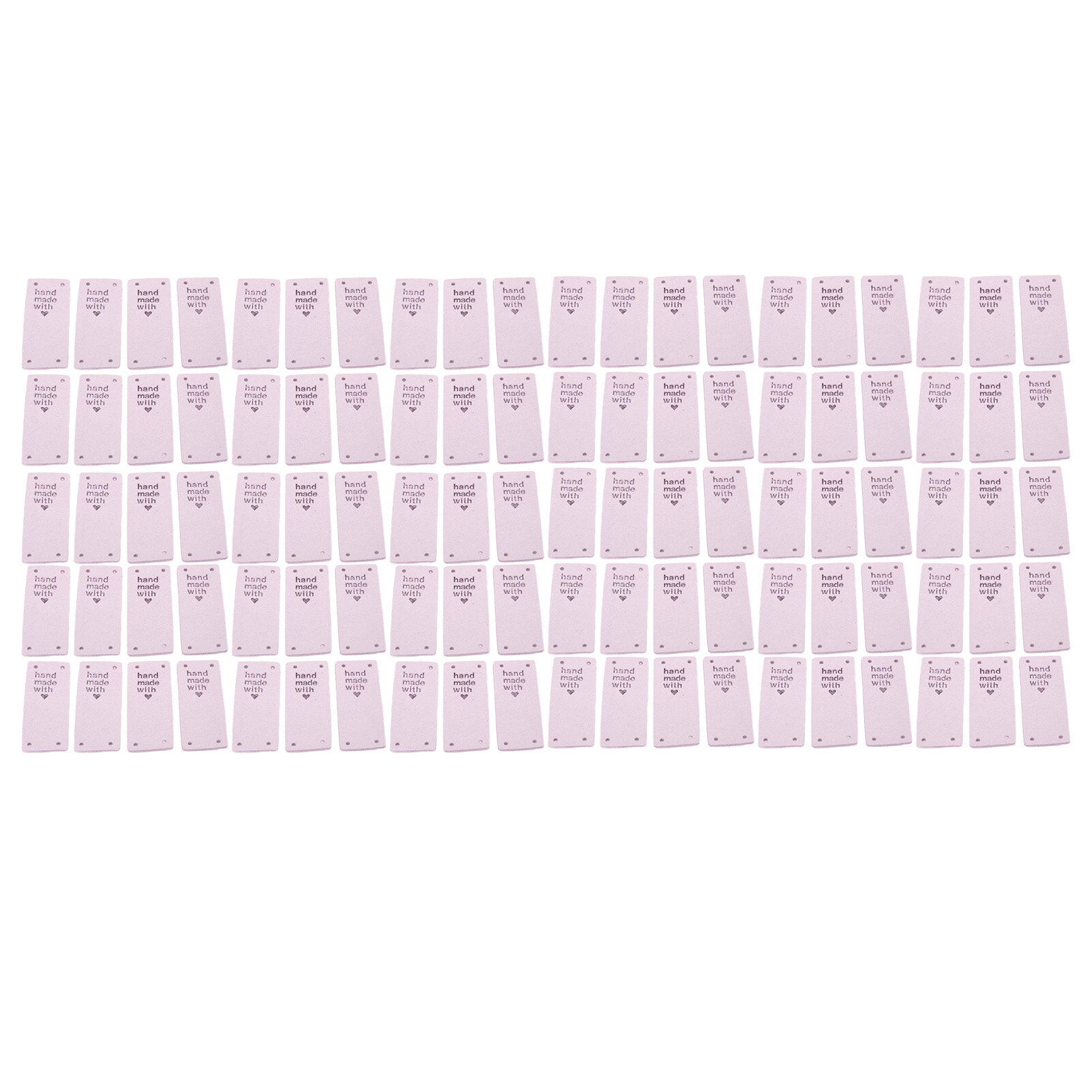 100 шт. Ручная работа Этикетки Микрофибра Прочные Прозрачные Гладкая печать Удобные Швейные бирки01