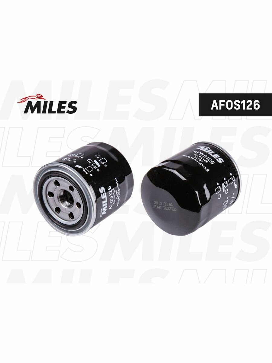 Фильтр масляный MILES AFOS126 для а/м KIA Rio, HYUNDAI Tucson / Киа Рио, Хендай Туксон