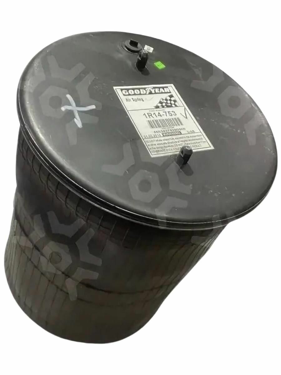 Пневмоподушка со стаканом 2шп. М12смещ, 1отв. штуц. М16. поршень стальной 1шп. М16 Scania , арт. 3436081C Fabio