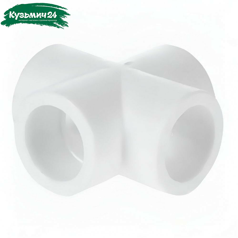 Крестовина полипропиленовая Pro Aqua, 32 мм, плоскостная, 4 выхода, белая