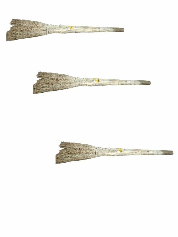 Веник сорго Люкс Макси высший сорт пушистый, 3шт