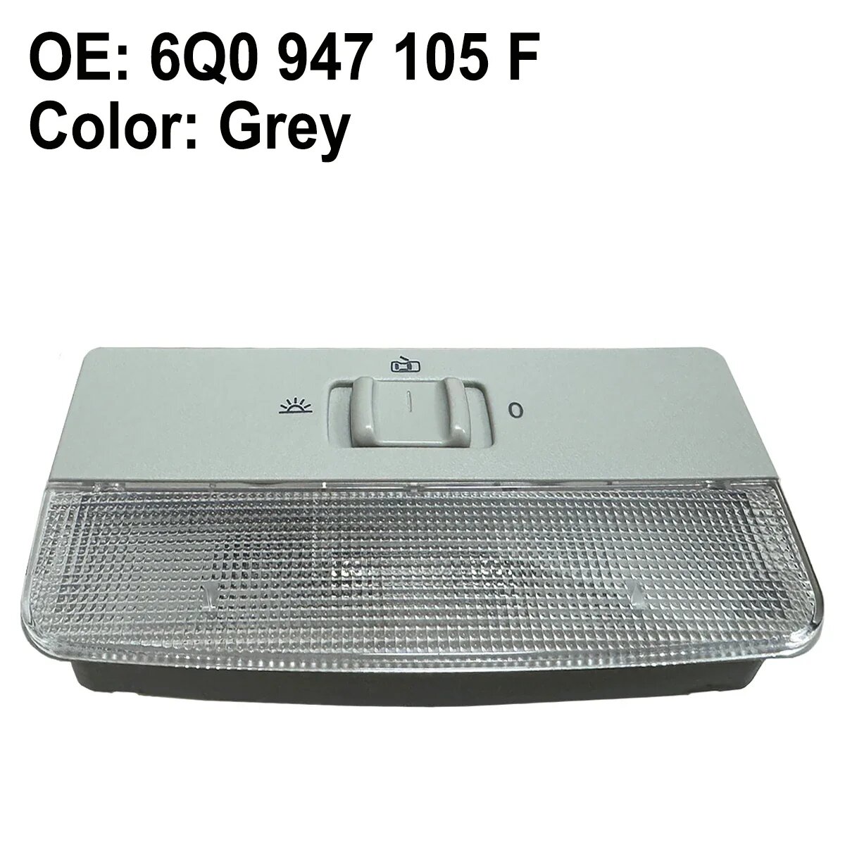 Внутренний выключатель света на крыше x1 для VW Polo 9N3 4 Vento Up Amarok Gol T5 Caddy Jetta Grey