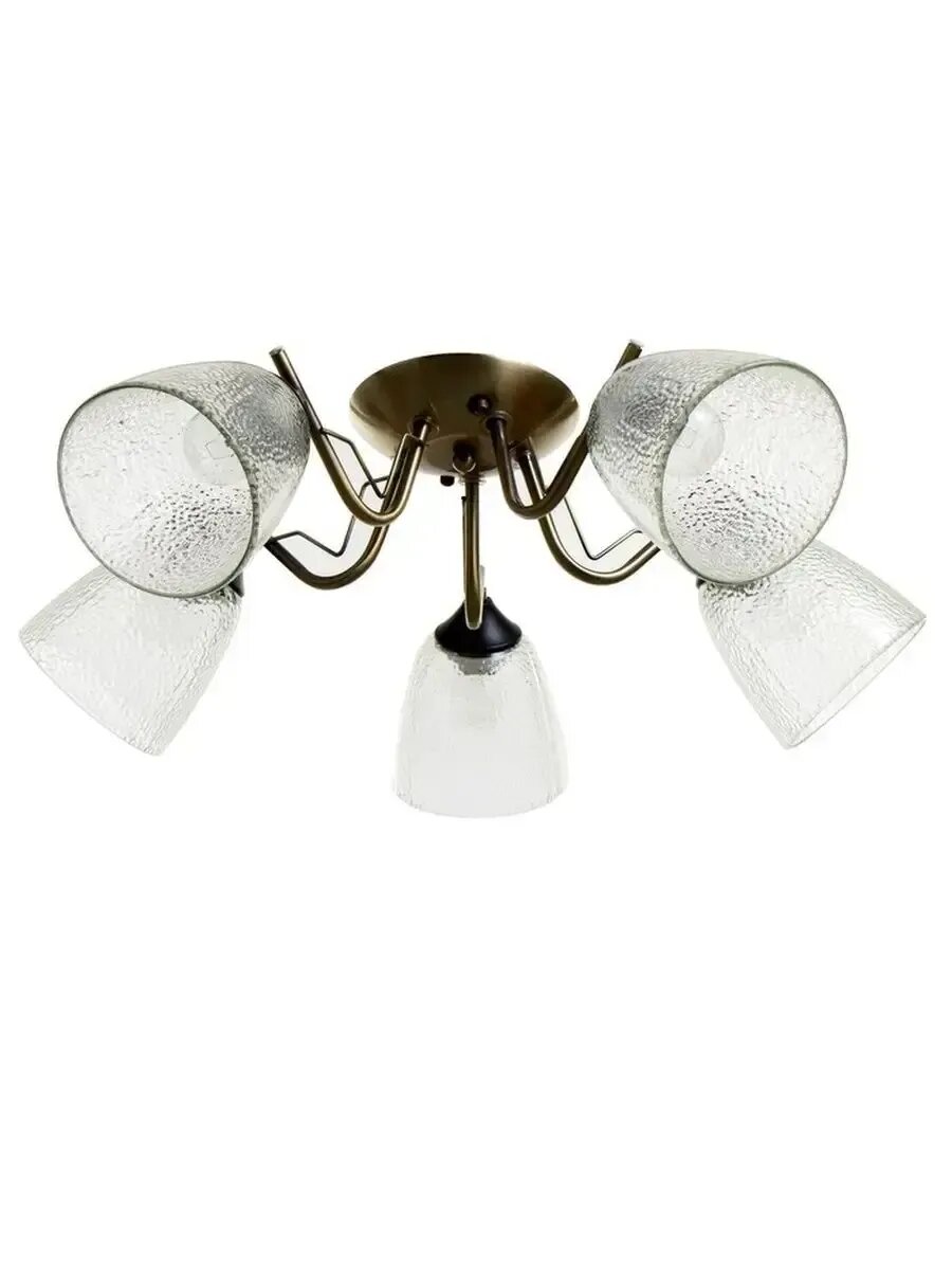 Люстра "Эсмина" 5хЕ27 40Вт бронза 50х50х19 см