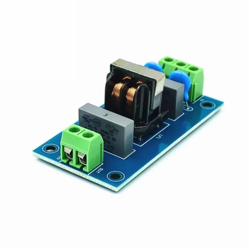 1 шт. EMI-фильтр, усилитель звука, розетка для фильтра 220 В, 2 А, модуль электромагнитного фильтра, плата питания