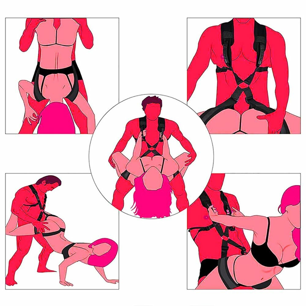 Сексуальные качели -Секс-игра для взрослых Эротическая качель-поддержка для секса регулируемые ремни с мягкими вставками