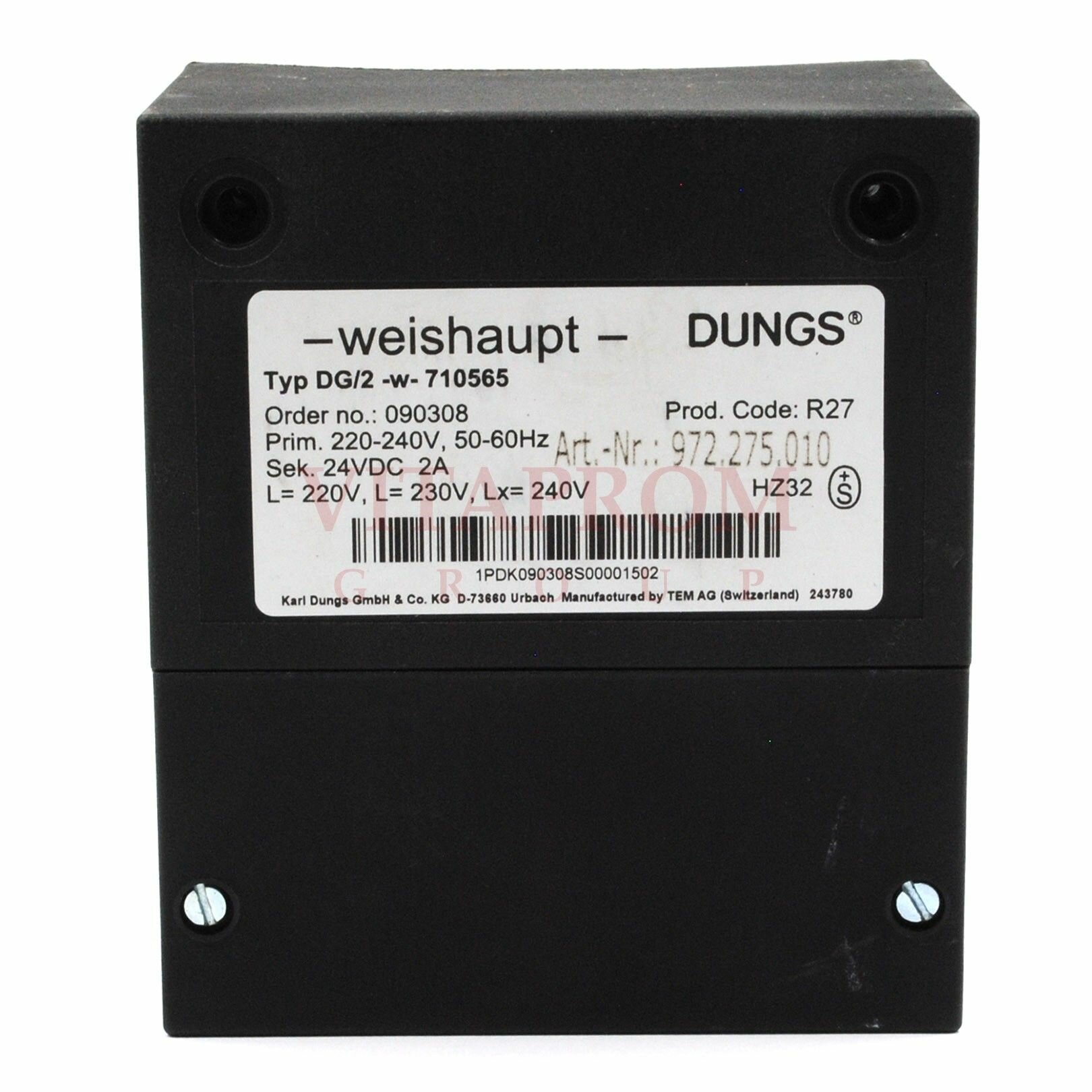 Выпрямитель для горелки Weishaupt DG/2W 220-240/24V 710565