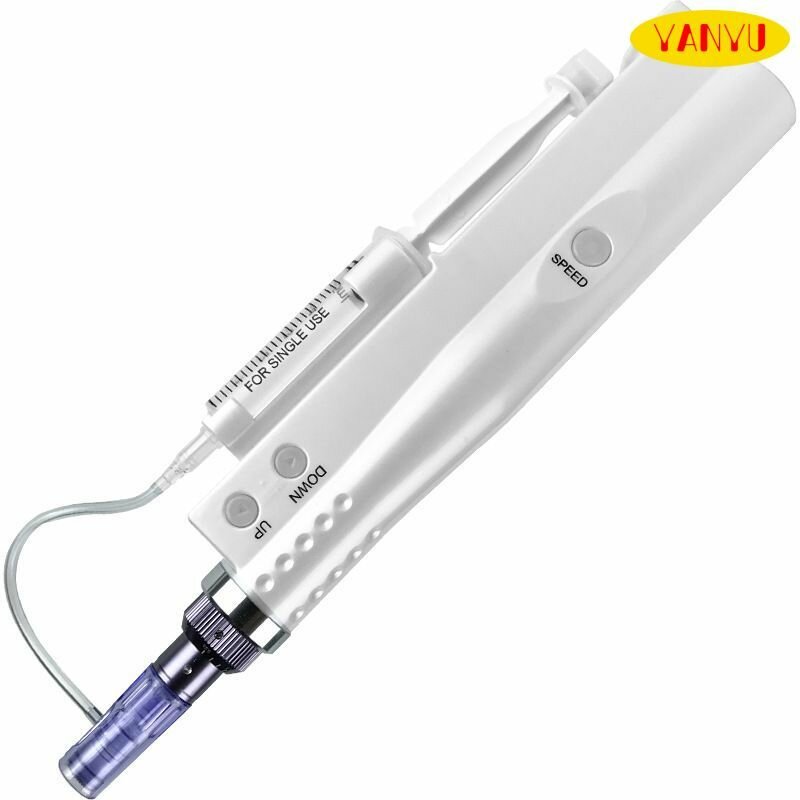 Дермапен, Dr.pen DraMes, электрический мезороллер для фракционной мезотерапии, микронидлинга, с подачей сыворотки, для салонного и домашнего ухода, Белый Y