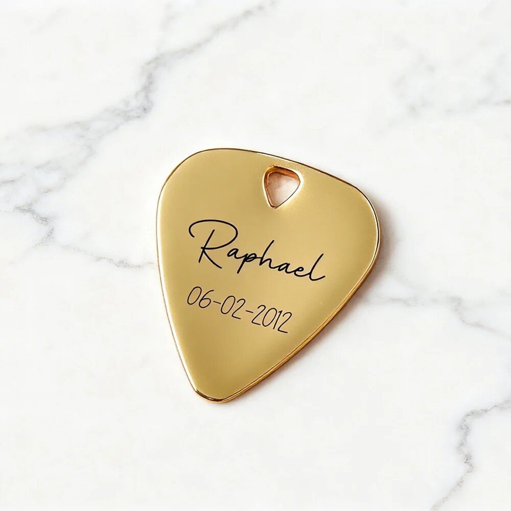 Персонализированные медиаторы из нержавеющей стали Золотой цвет