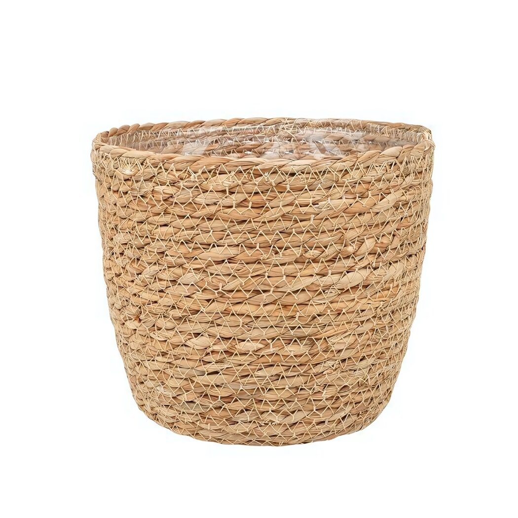 Плетеное кашпо из натуральных материалов 4.5л для интерьера в эко стиле