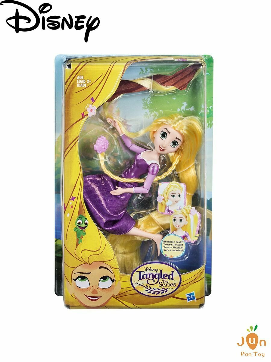 Disney Princess Tangled The Series Rapunzel / игрушки для девочек, Дисней Рапунцель, с длинными светлыми волосами, подходит для детей от 3 лет и старше
