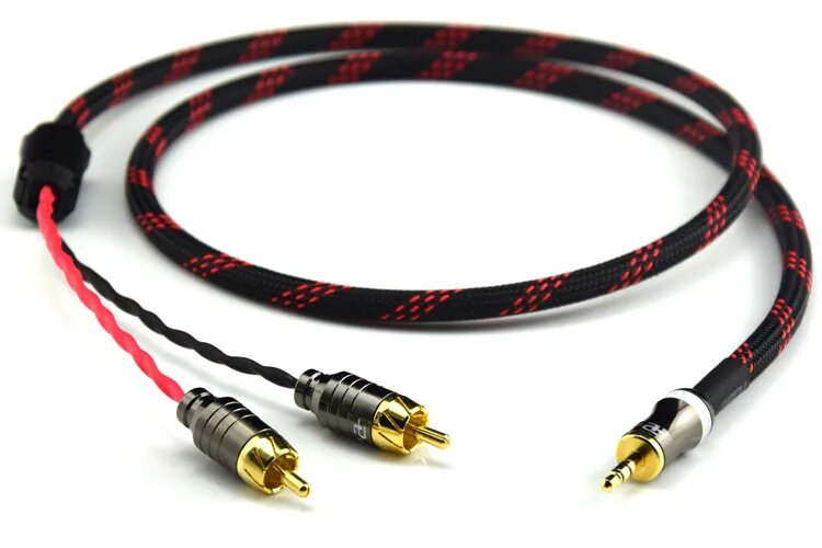 Аудиокабель ATAUDIO Hifi Canare 3,5 мм на 2RCA 50cm