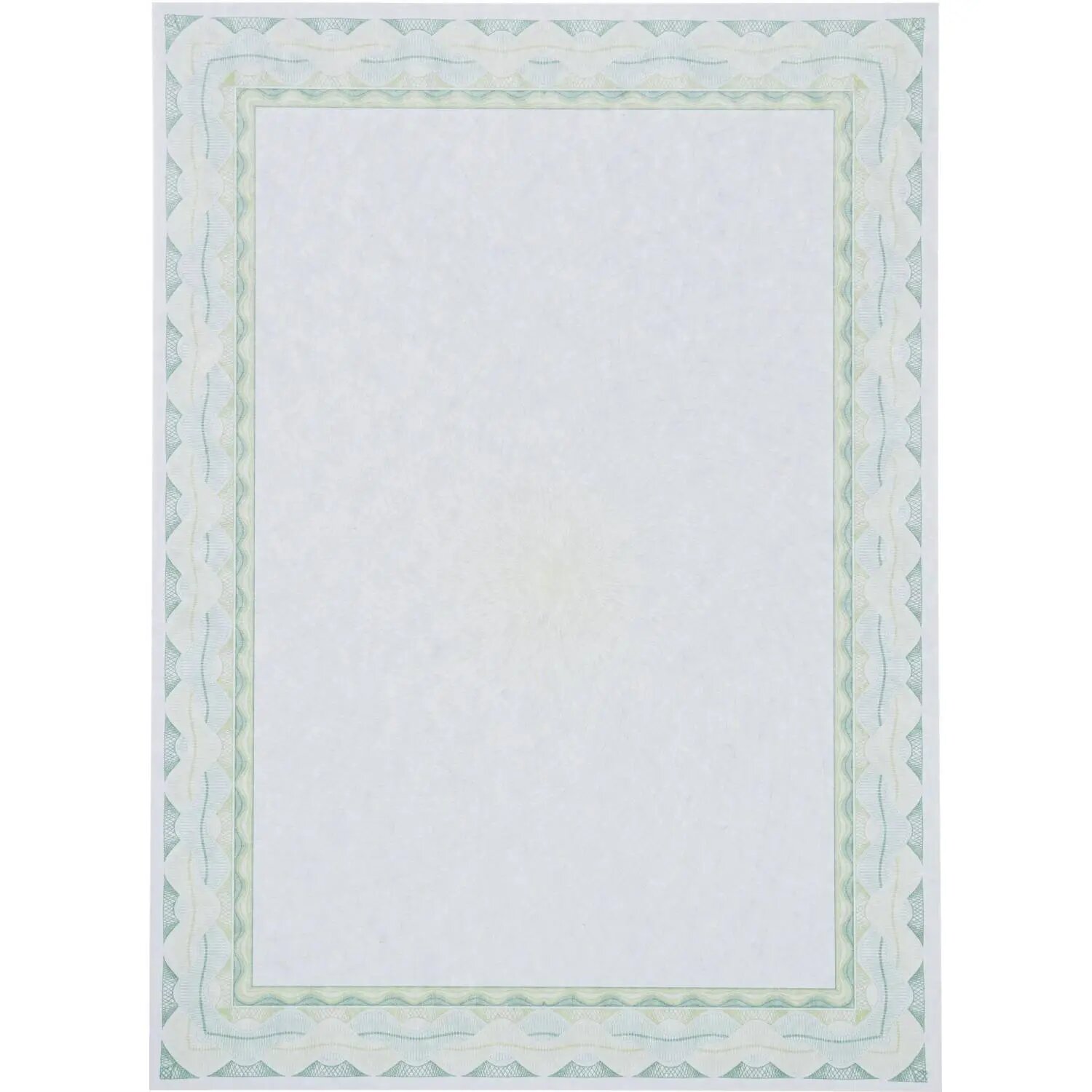 Сертификат-бумага А4 Attache 50 шт/уп зеленая рамка спираль ID6