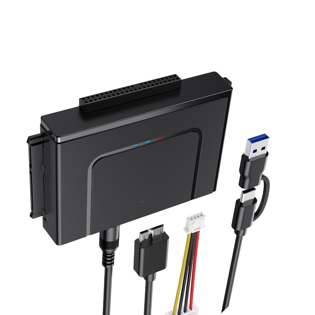 Преобразователь внешнего корпуса жесткого диска с двойным портом для механического оптического подключения