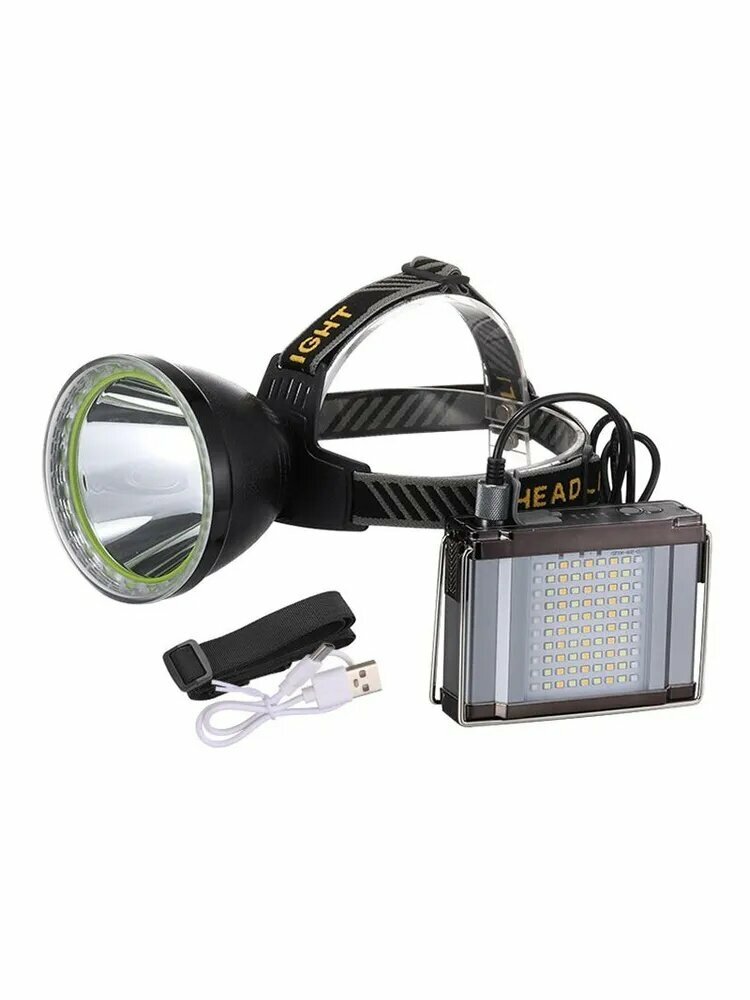 Новый шахтерский фонарь P50 | Раздельный, сверхсветящийся, 20000 мАч, водонепроницаемый