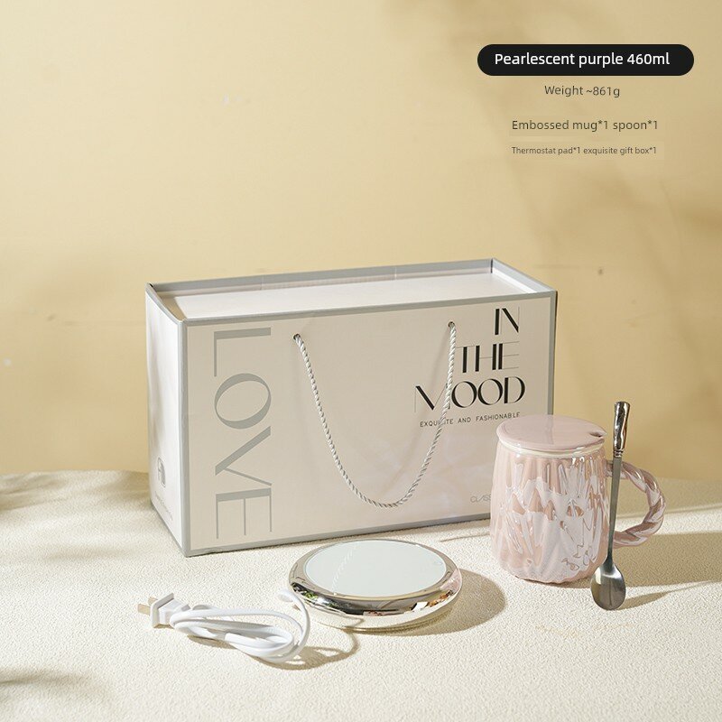 Роскошная кружка с подогревом и постоянной температурой, изолированная чашка, чашка для воды, высококачественная