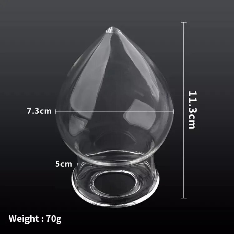 Большая стеклянная Анальная пробка 73 мм, полый Анальная пробка, стеклянный дилататор, Анальная пробка, стимулятор для мужчин