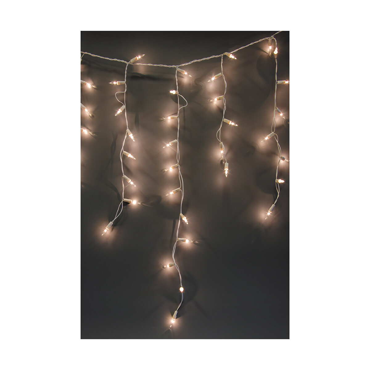 Электрогирлянда Волшебная страна "сосульки", 1,3 м, от сети, теплый желтый