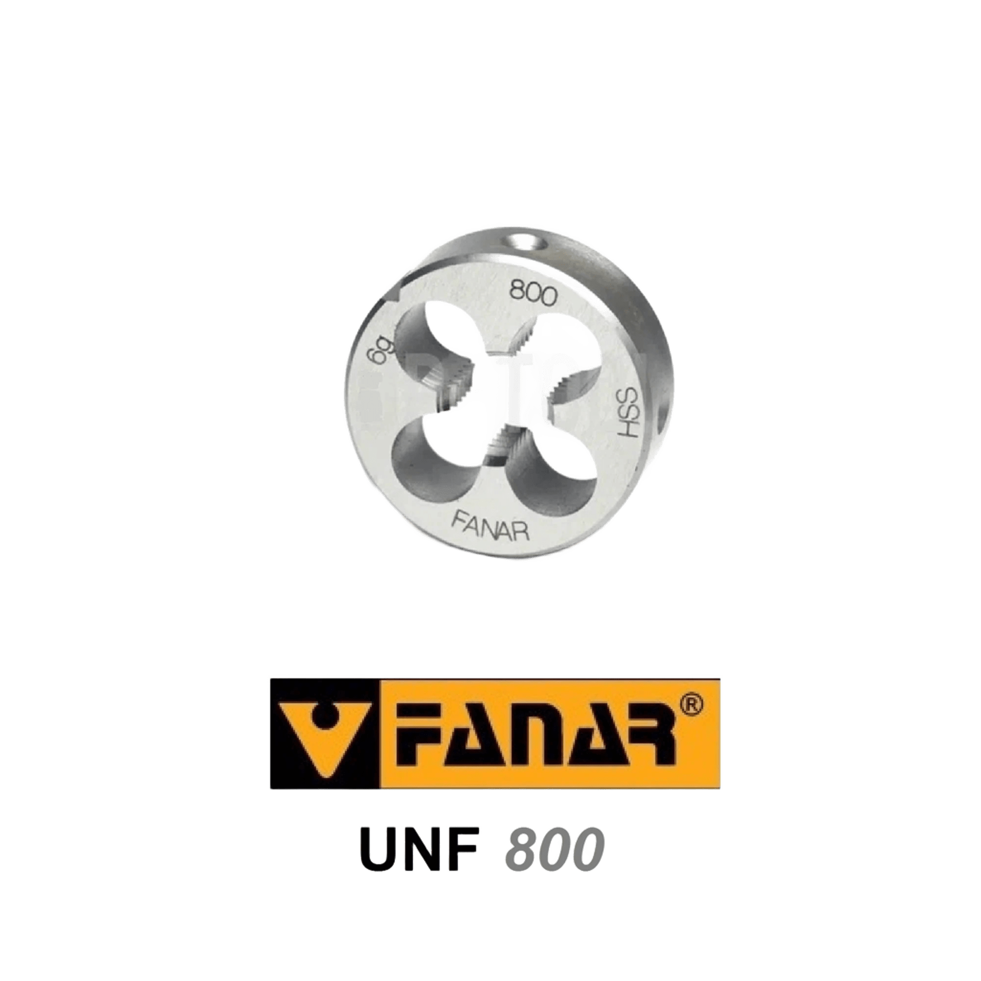 Плашка дюймовая UNF 3/4-16 2A HSS 800 по стали и цветным металлам Fanar