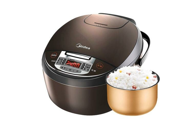 Рисоварка Midea, 3 Liter, коричневая, до 5 порций, автоматическое приготовление, компактный дизайн