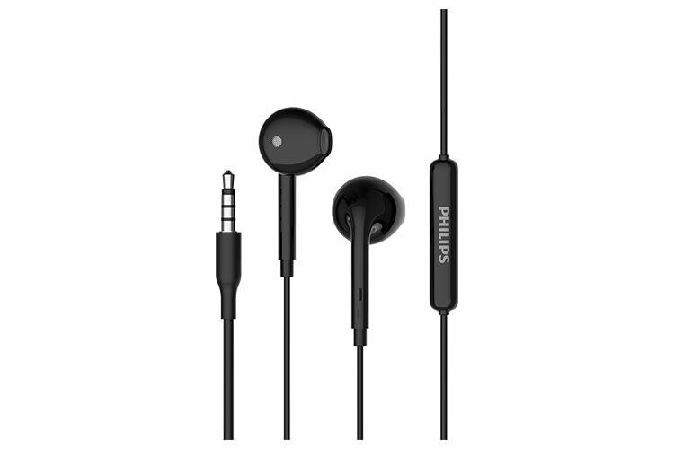 Наушники PHILIPS проводные, черные, закрытые, комфортные, легкие