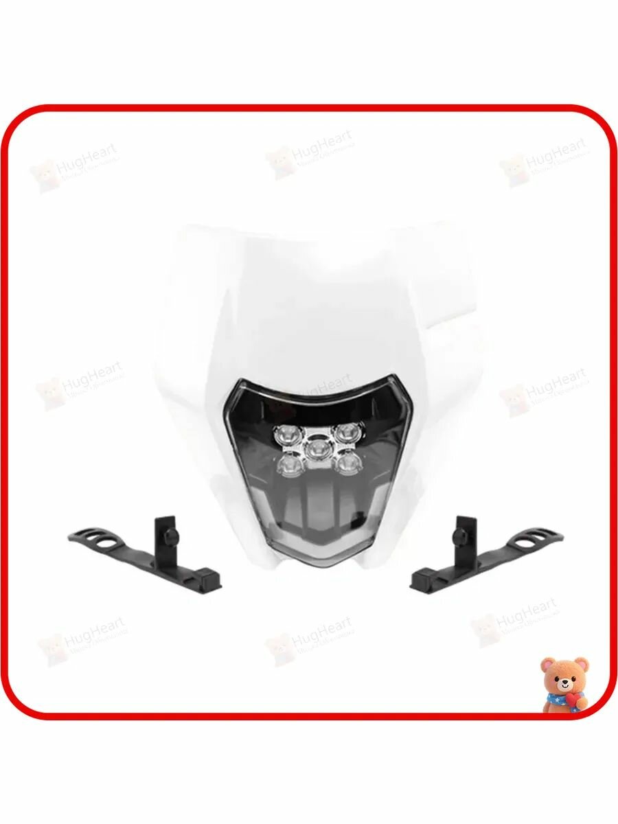 Светодиодная фара белая для мотоцикла