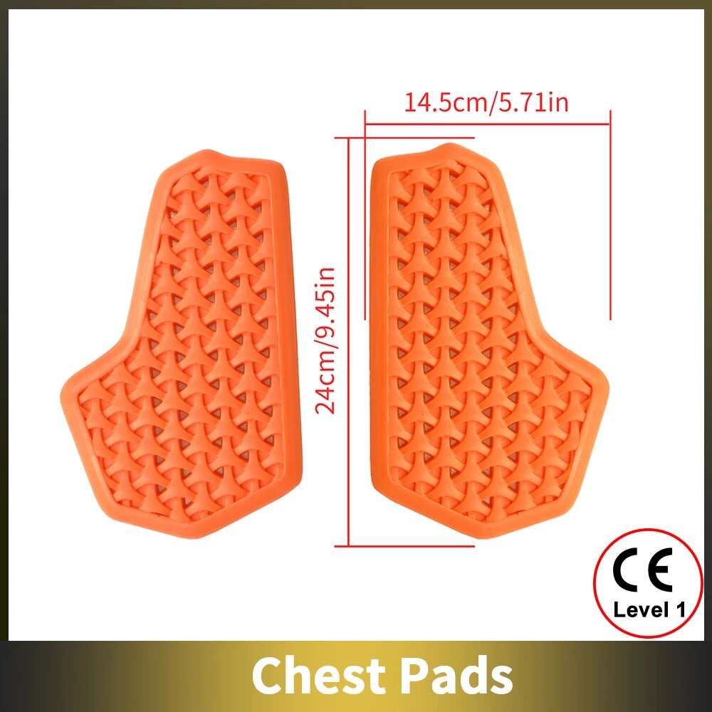 Сертифицированный WOSAWE CE Комплект Мотоциклетной Брони - Противоударная Защита Позвоночника, Спины, Плеч, Локтей, Груди, Бедра