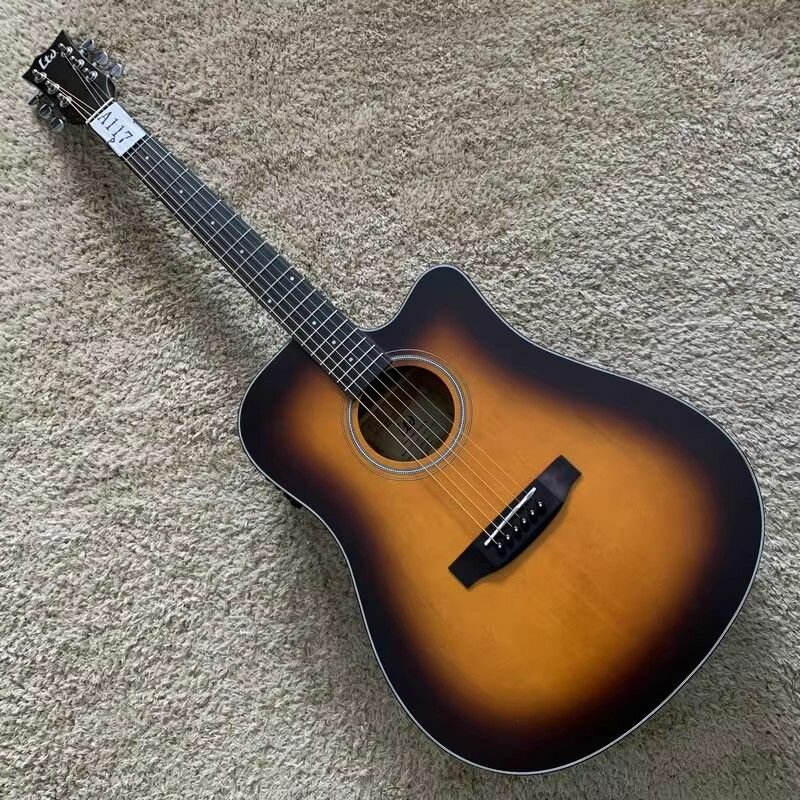 ЛТД АСД100 Электрогитара из спруса и махагони, 41 дюйм, закат, с вырезом, с небольшими дефектами