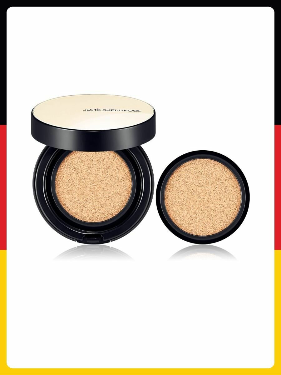 Тональная основа Jung Saem Mool Essential Skin Nuder Cushion moisturizing makeup in a sponge + additional filling Pink Light, 2х14 г