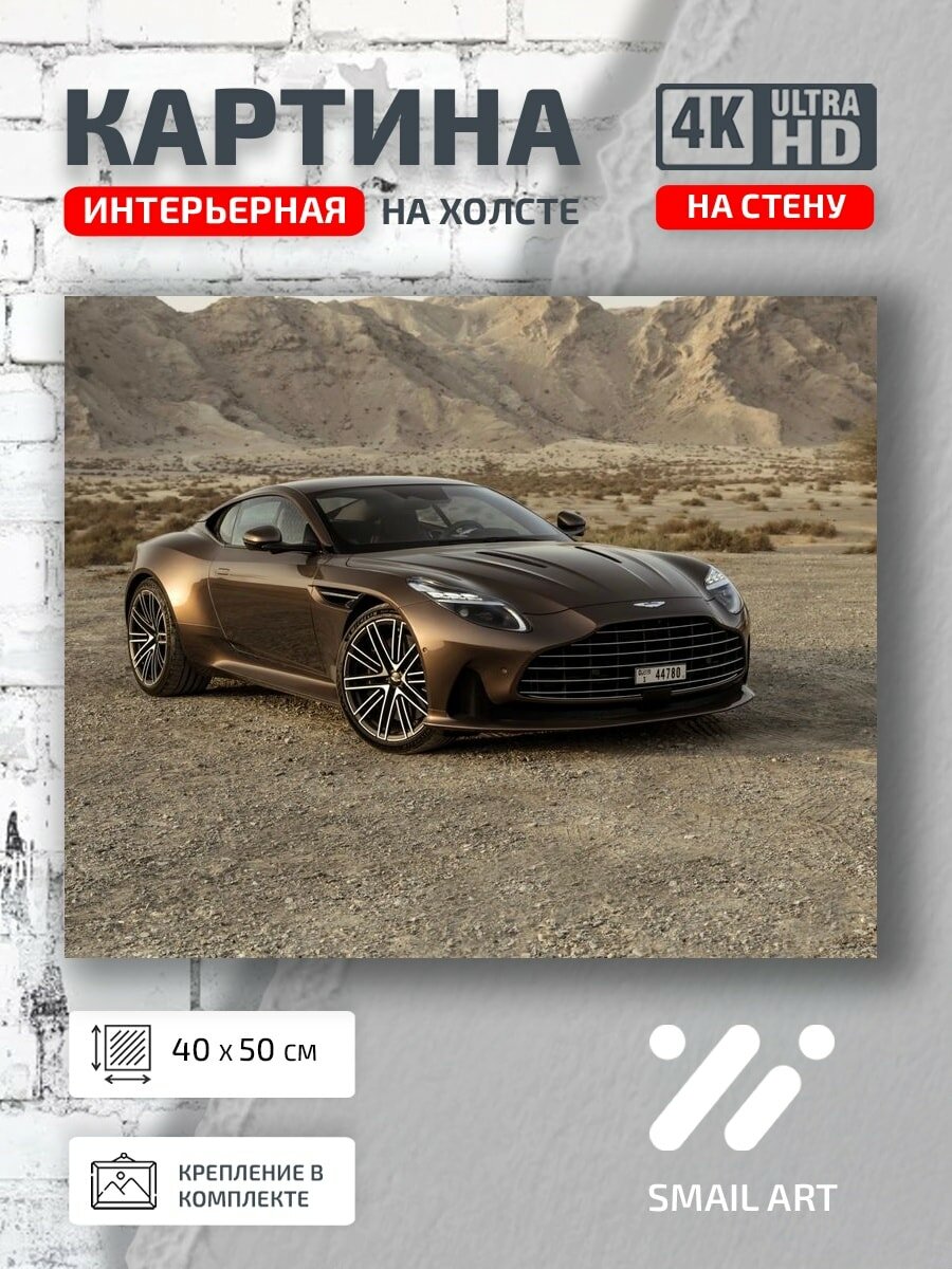Картина на холсте интерьерная 40 на 50 на стену Martin DB12 для офиса атмосфера