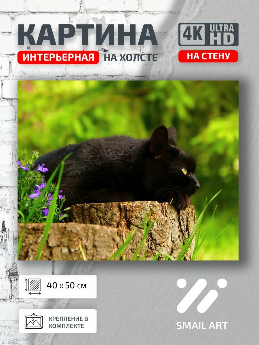 Картина на холсте интерьерная 40 на 50 на стену Деревья Animal для кабинета animal style