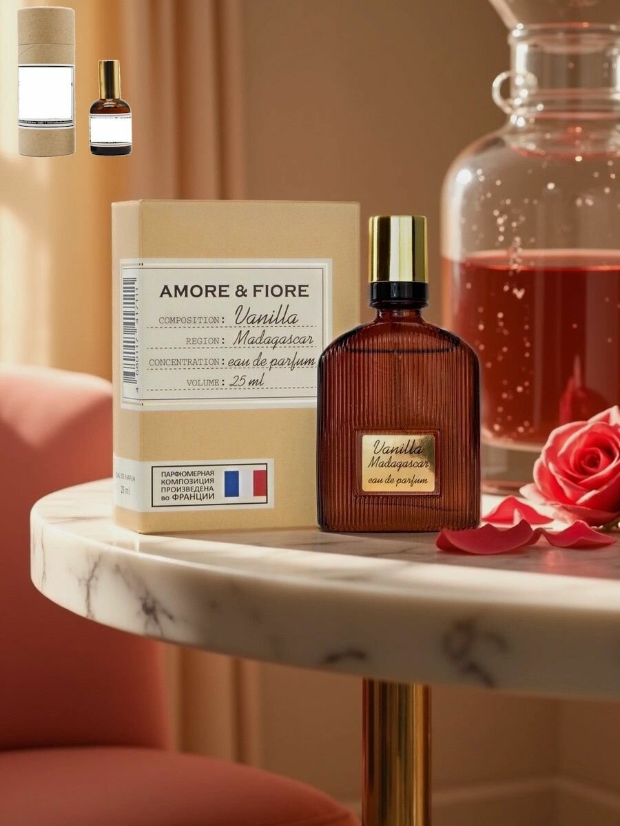 Delta parfum (Iren Adler). Парфюмерная вода женская Amore&Fiore Vanilla Madagascar.25мл.